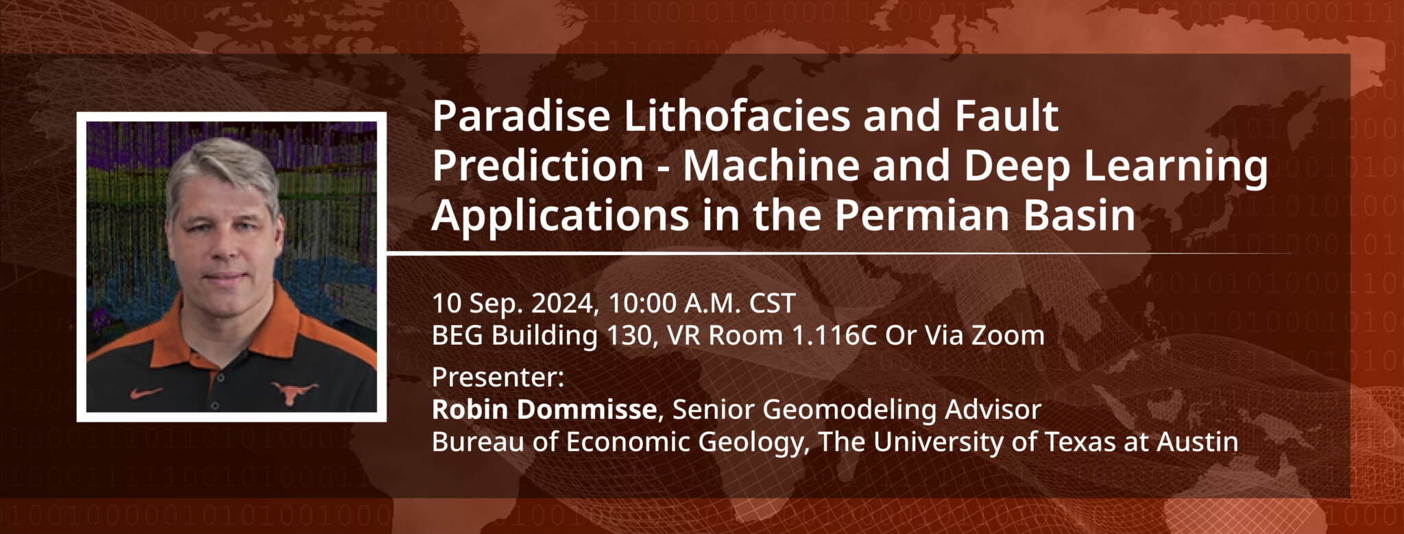 Robin Dommisse, UT, Presents on Lithofacies Prediction
